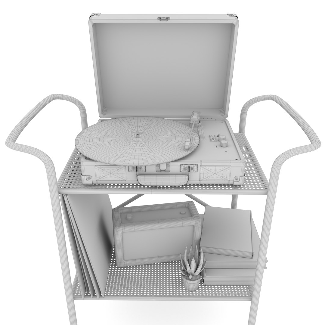 Crosley Vinyl Stand Records 3D Model - TurboSquid 1637605