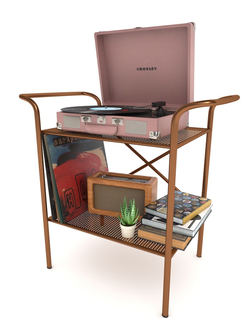 Crosley Vinyl Stand Records 3D Model - TurboSquid 1637605