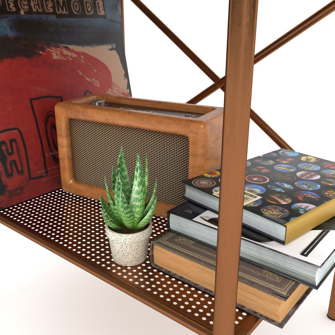 Crosley Vinyl Stand Records 3D Model - TurboSquid 1637605