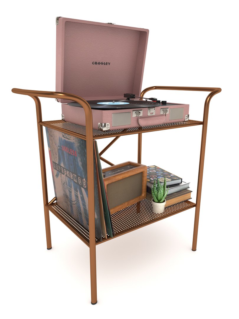 Crosley Vinyl Stand Records 3D Model - TurboSquid 1637605