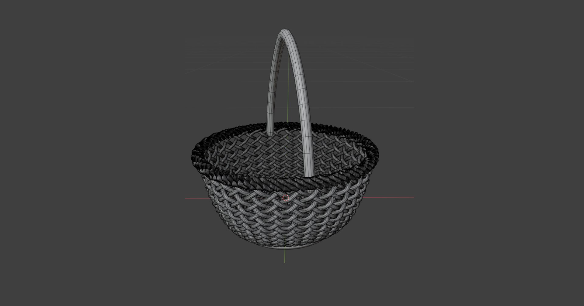 Woven Wicker Basket Model - TurboSquid 2361150