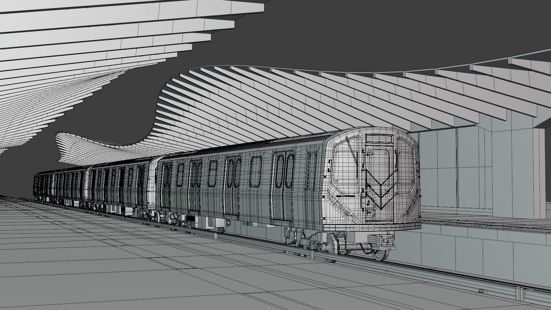 NYC subway station 3D - TurboSquid 2159760