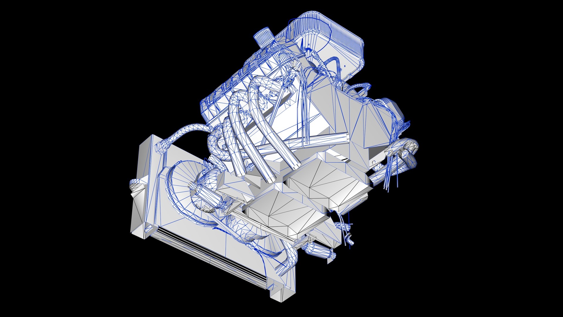 3D Chevy 632 V8 Racing Engine Model - TurboSquid 2321374