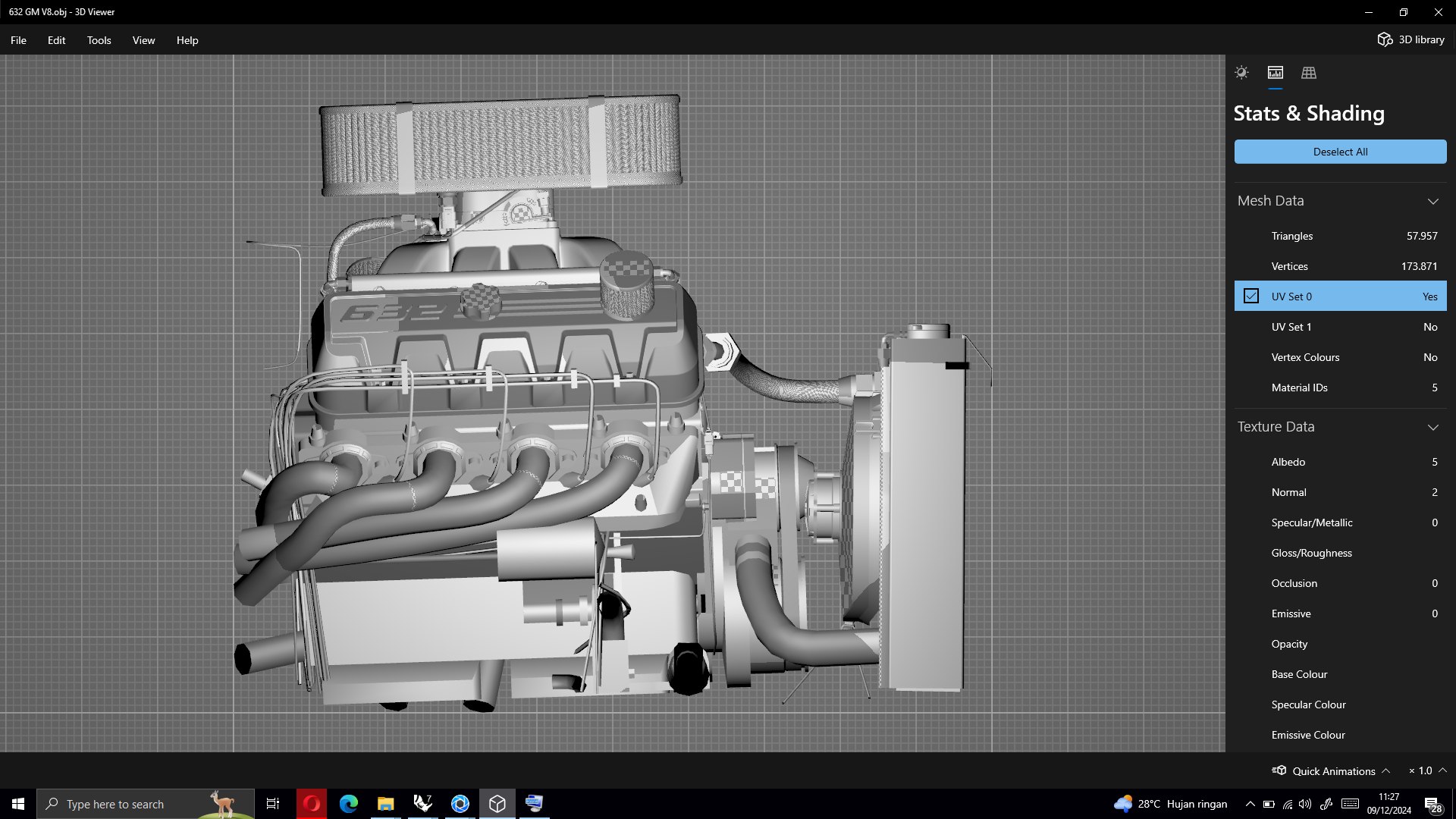 3D Chevy 632 V8 Racing Engine Model - TurboSquid 2321374