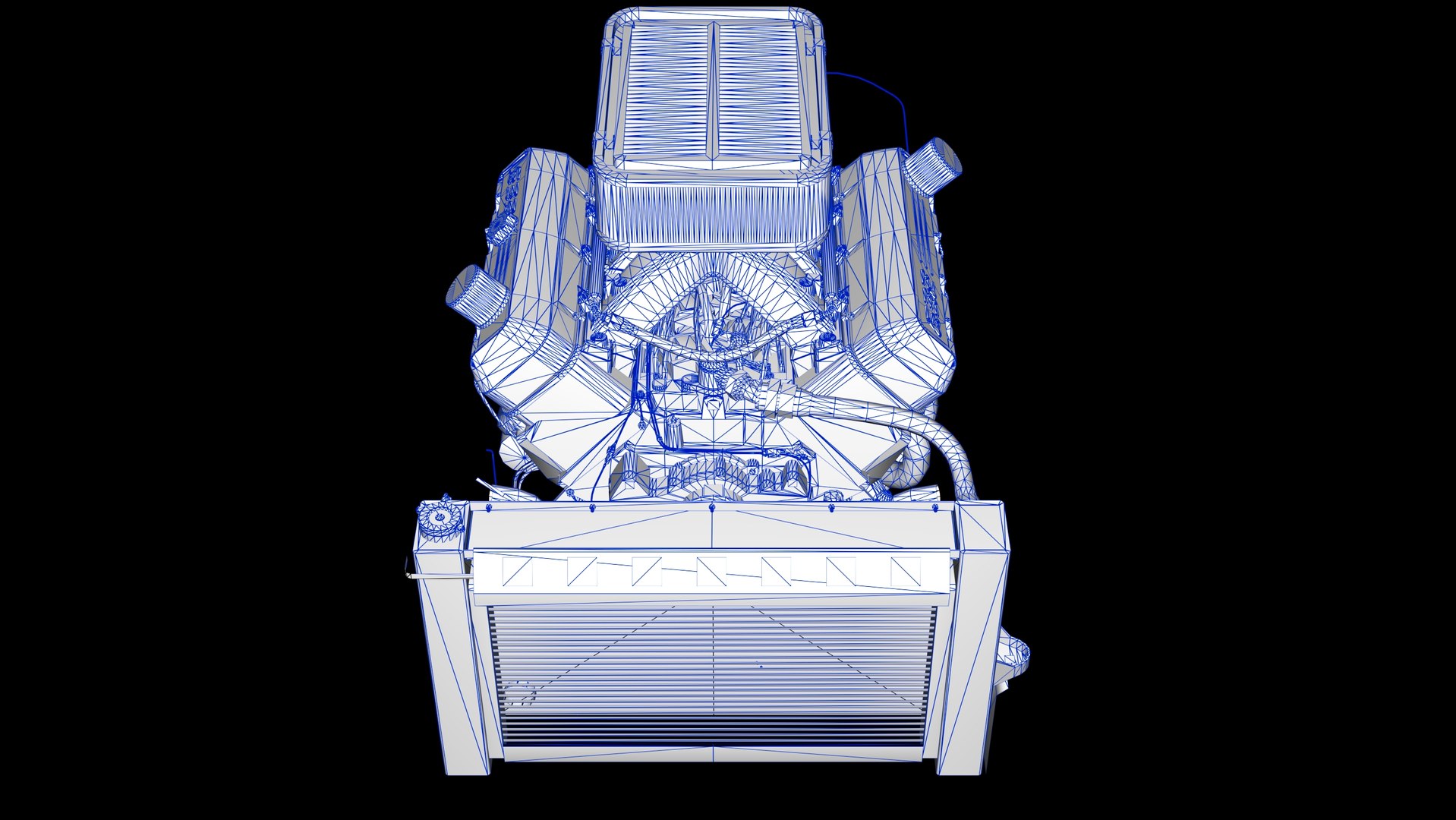 3D Chevy 632 V8 Racing Engine Model - TurboSquid 2321374