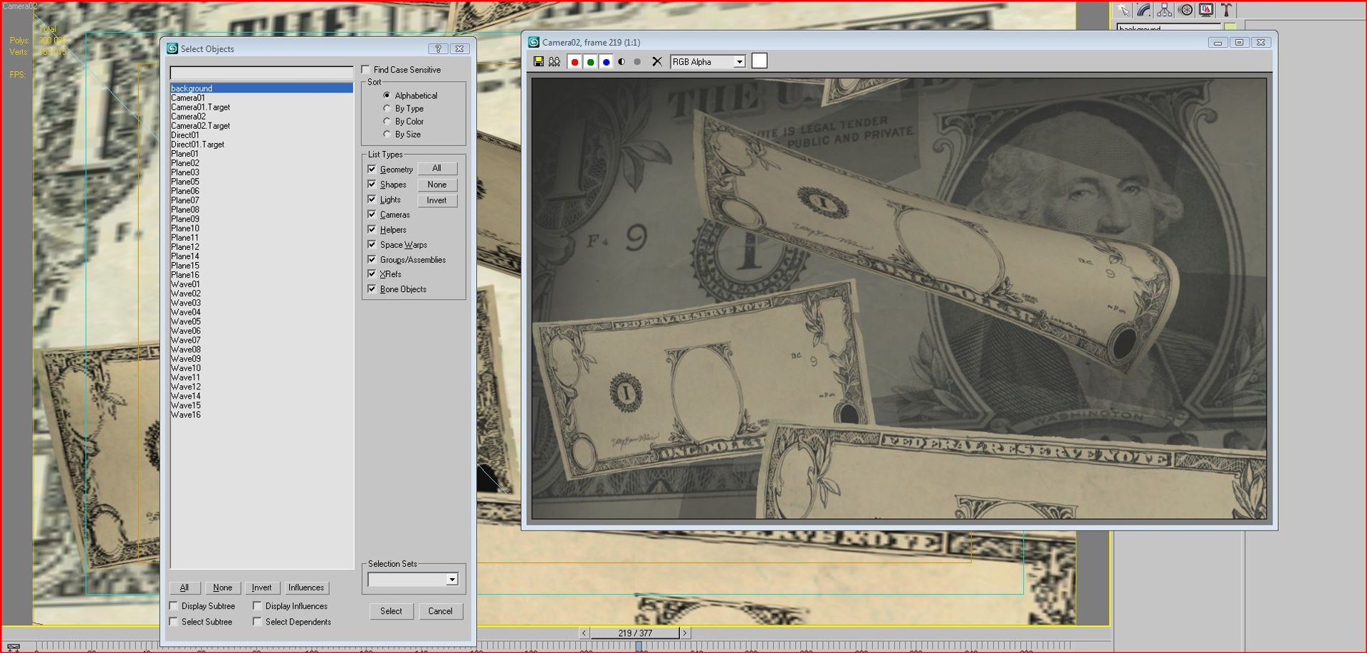 3d Video Animation Drawing Dollar Bill Model