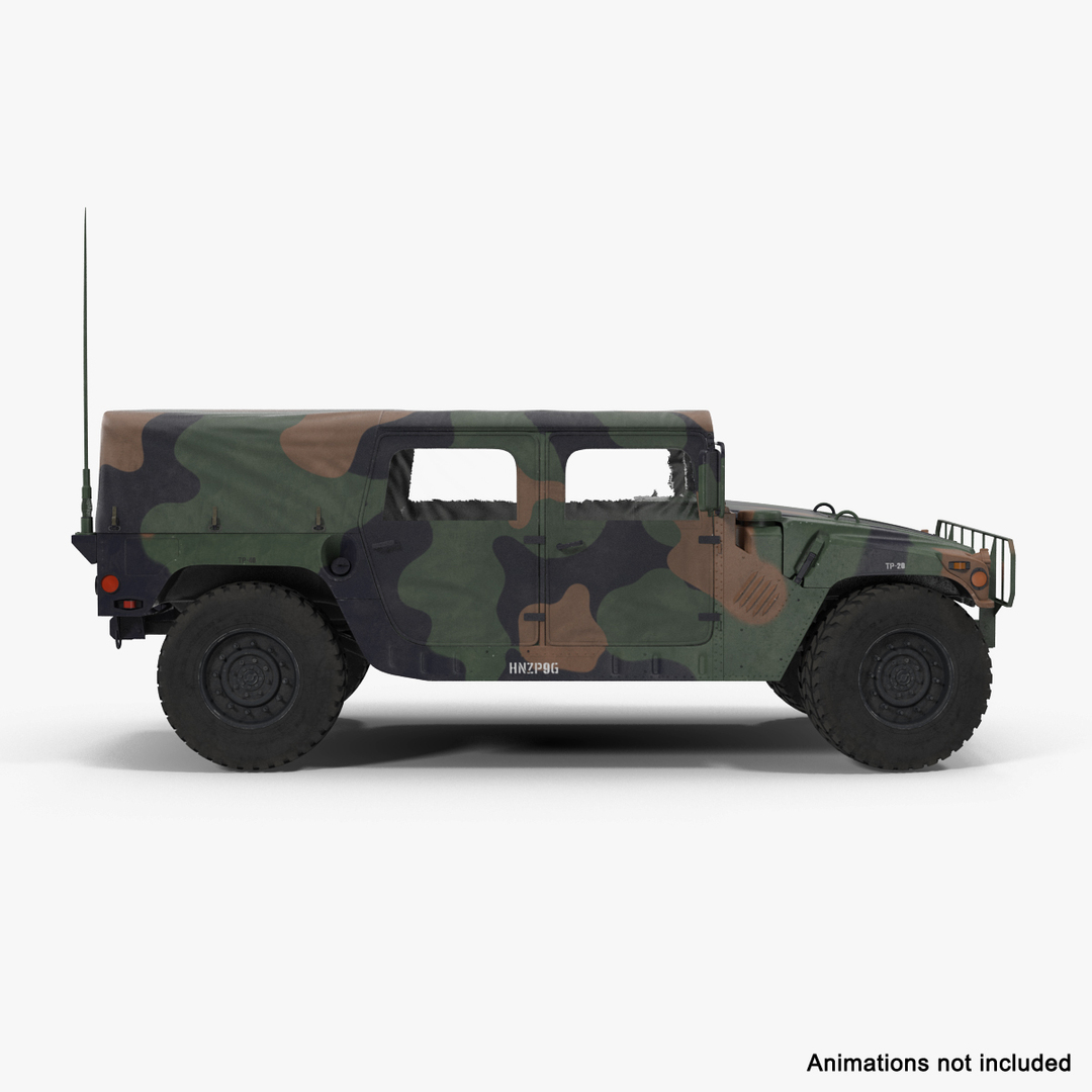 3d troop carrier hmmwv m1035 model