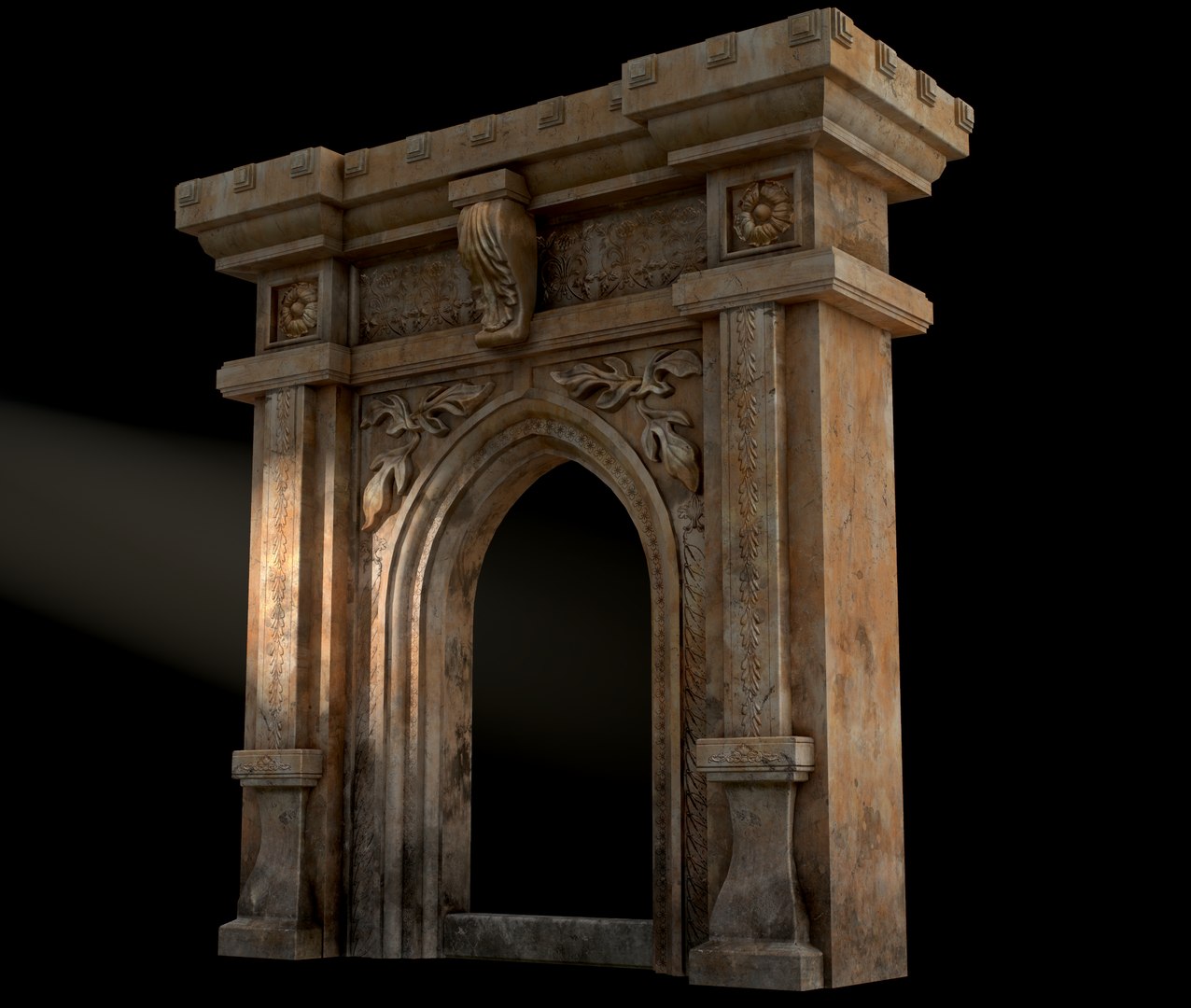3D low-poly arch - TurboSquid 1611843