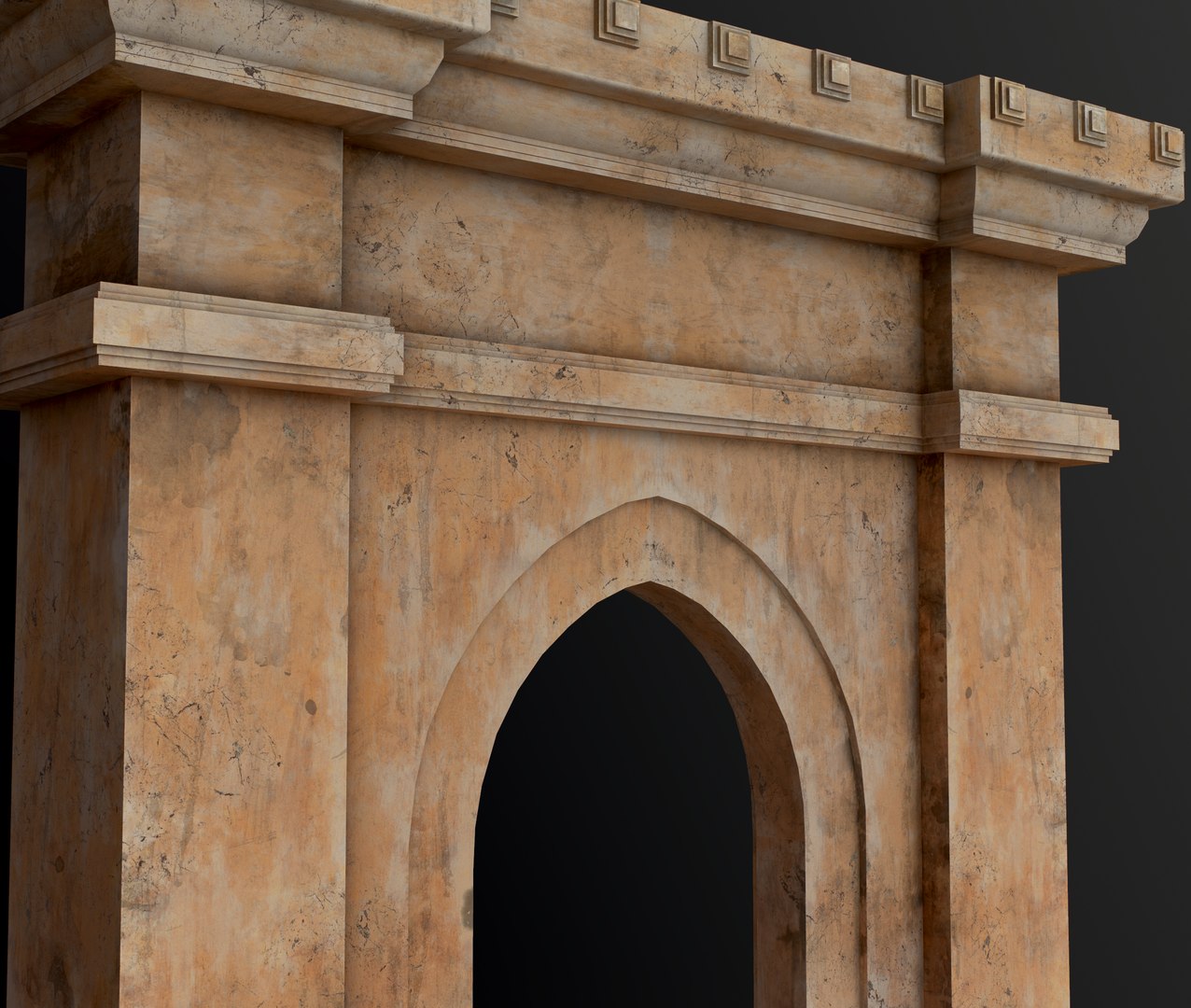 3D low-poly arch - TurboSquid 1611843