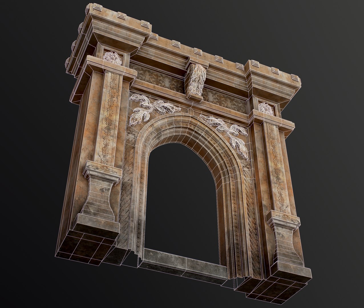 3D low-poly arch - TurboSquid 1611843