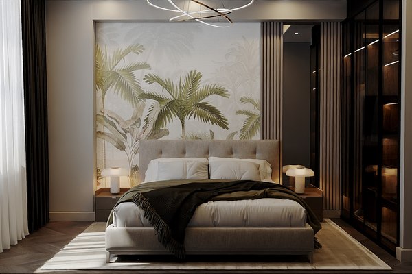 modelo 3d Dormitorio moderno - TurboSquid 2301796