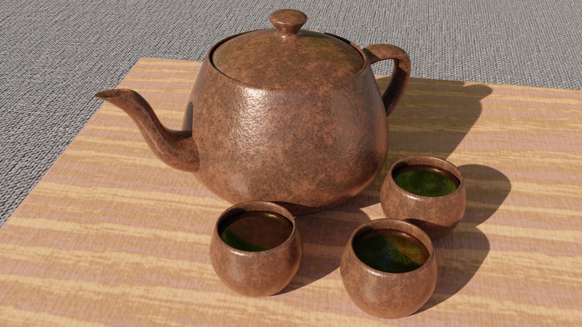 Old Tea Pot 3D - TurboSquid 2001574
