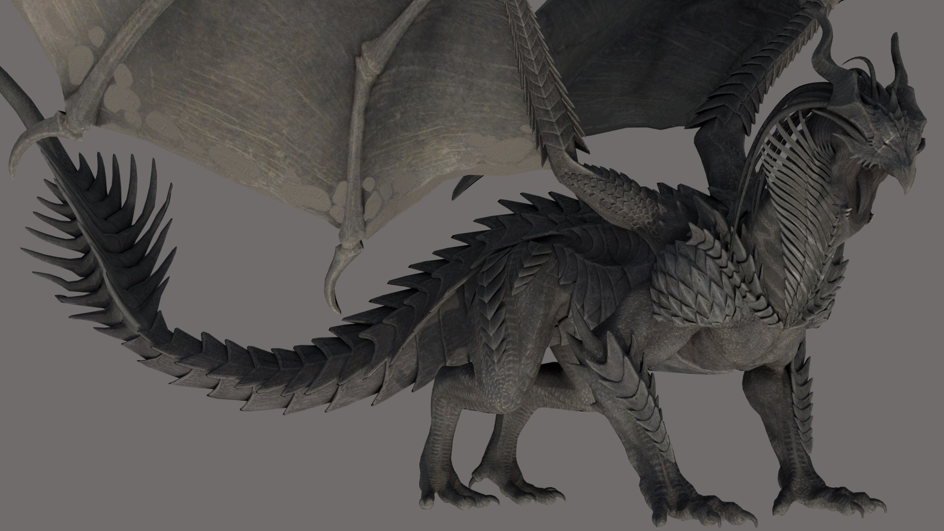 3D Dragon Rigged Model - TurboSquid 2088844