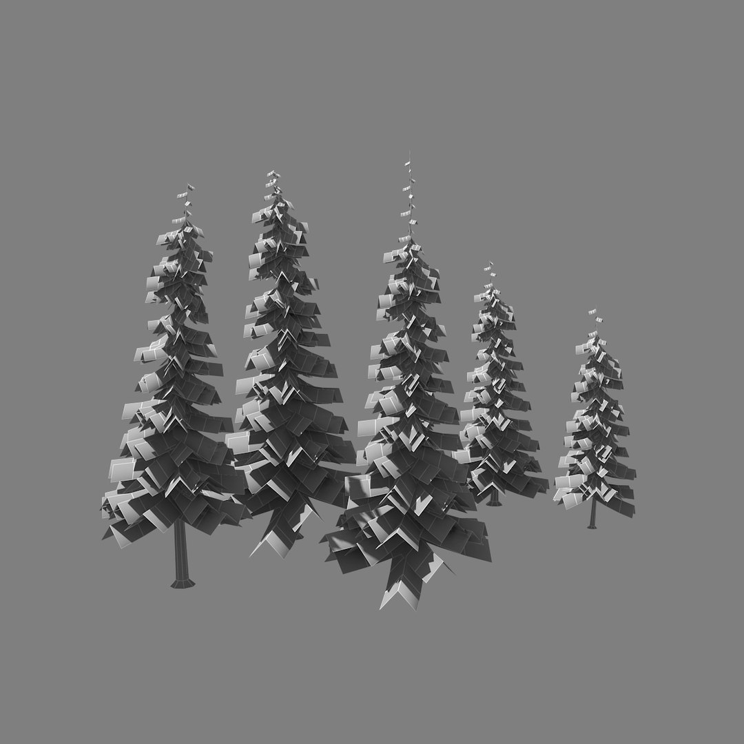 3d spruce tree model