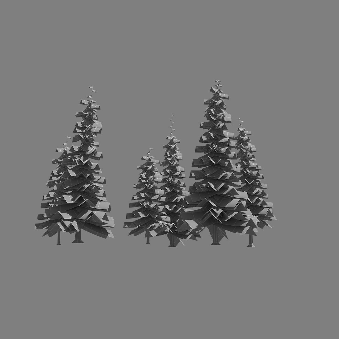 3d spruce tree model