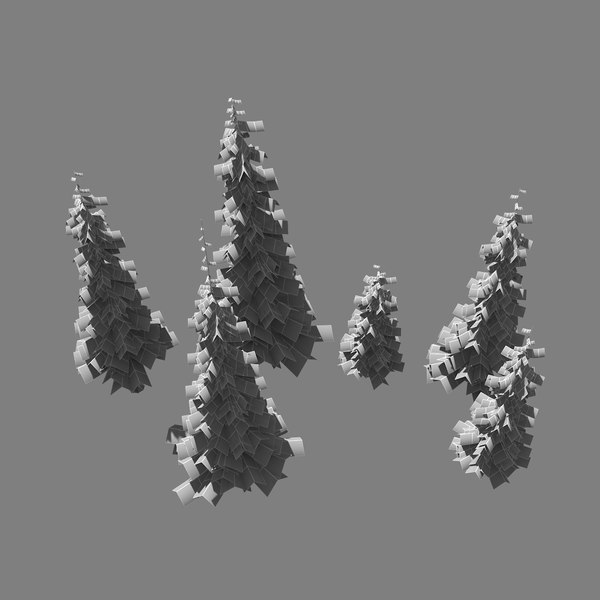 3d spruce tree model