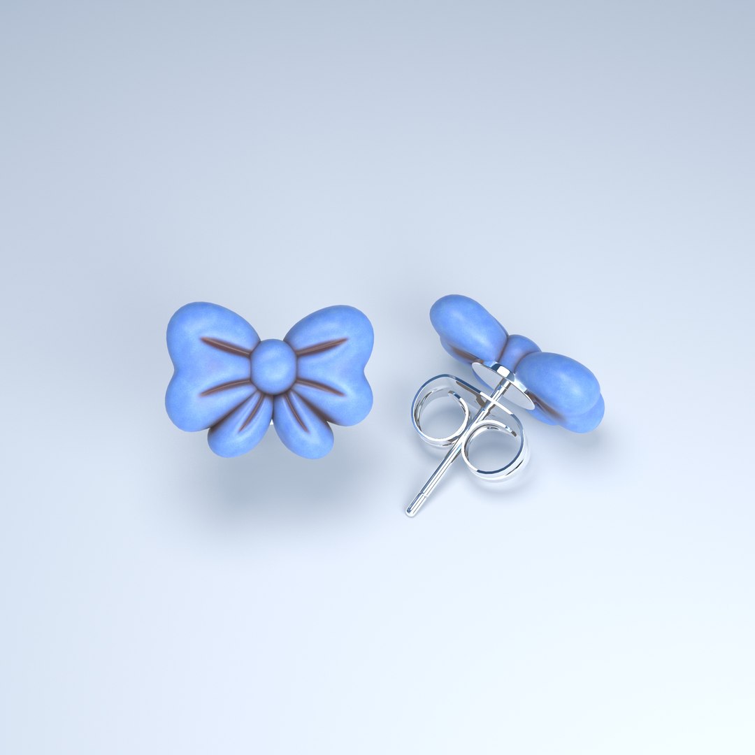 3D Earring Display With Earrings Model - TurboSquid 1929995