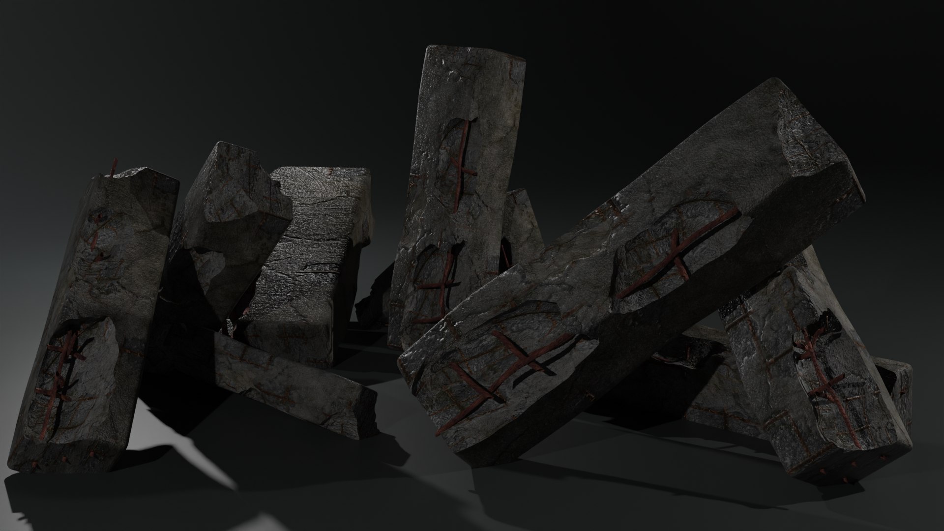 Broken Concrete 3D Model - TurboSquid 1842994