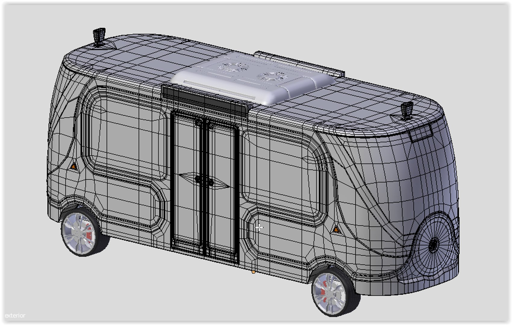 Smart minibus bus 3D model - TurboSquid 1167489