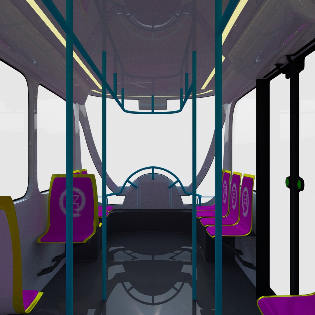 Smart minibus bus 3D model - TurboSquid 1167489