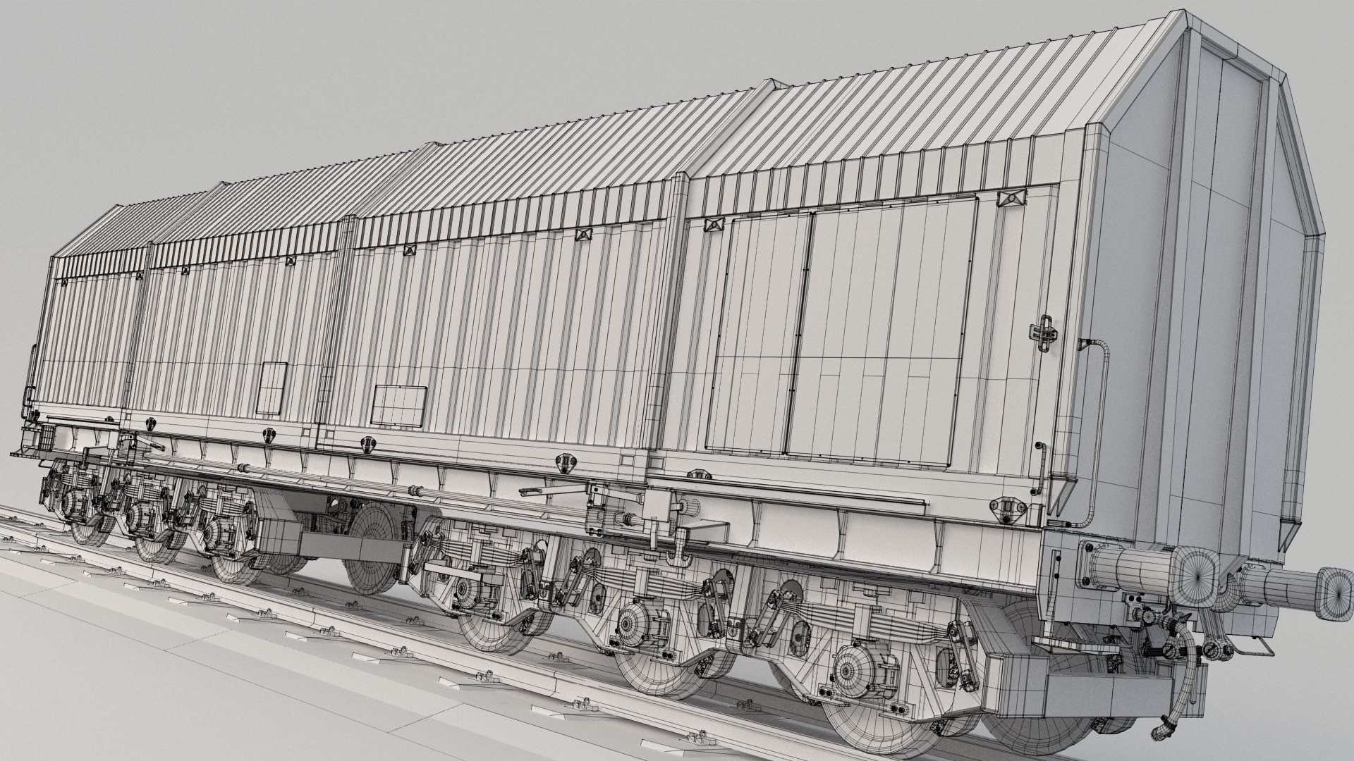 Container Train 3D Model - TurboSquid 1524137