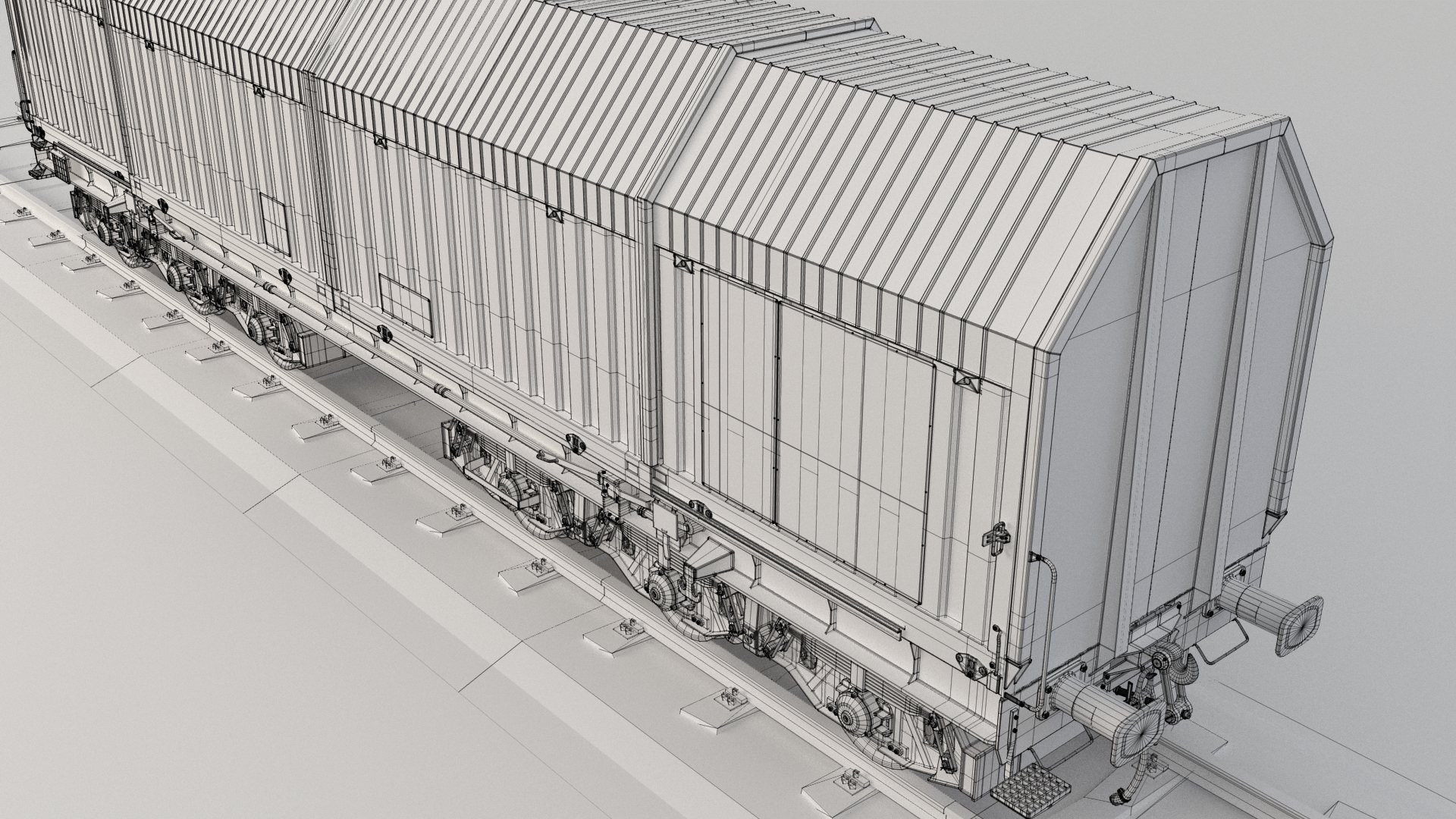 Container Train 3D Model - TurboSquid 1524137