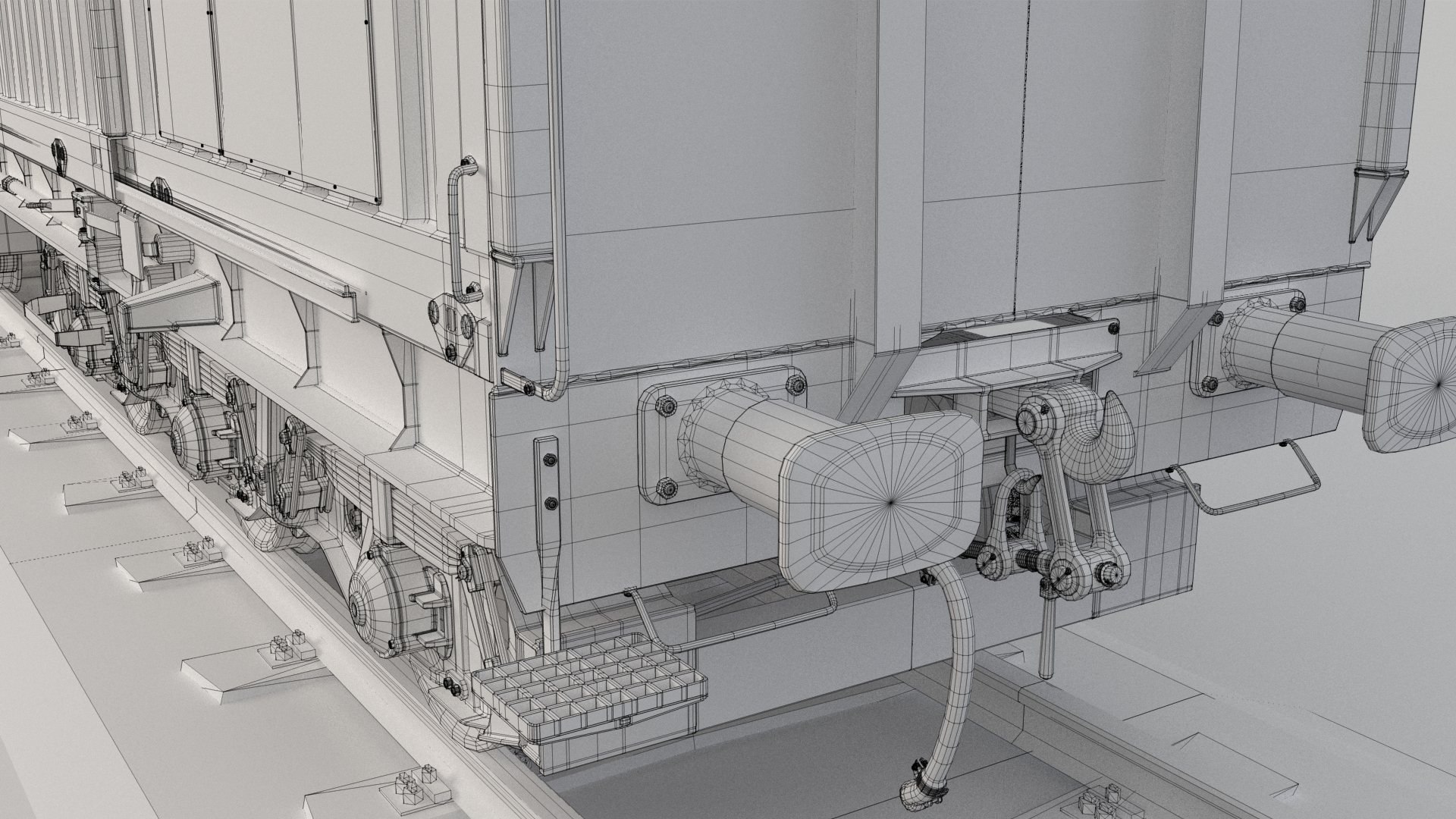 Container Train 3D Model - TurboSquid 1524137