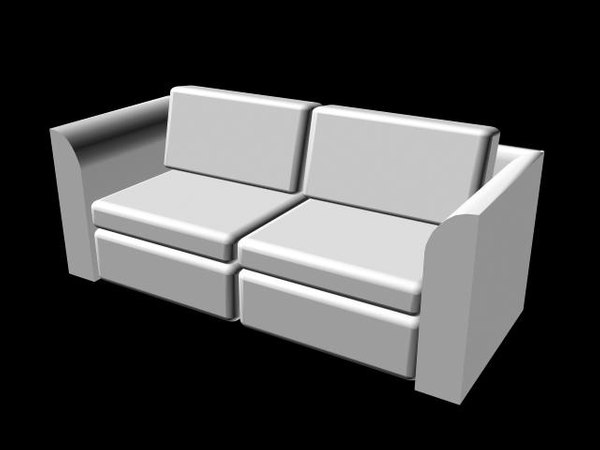 3d couch model