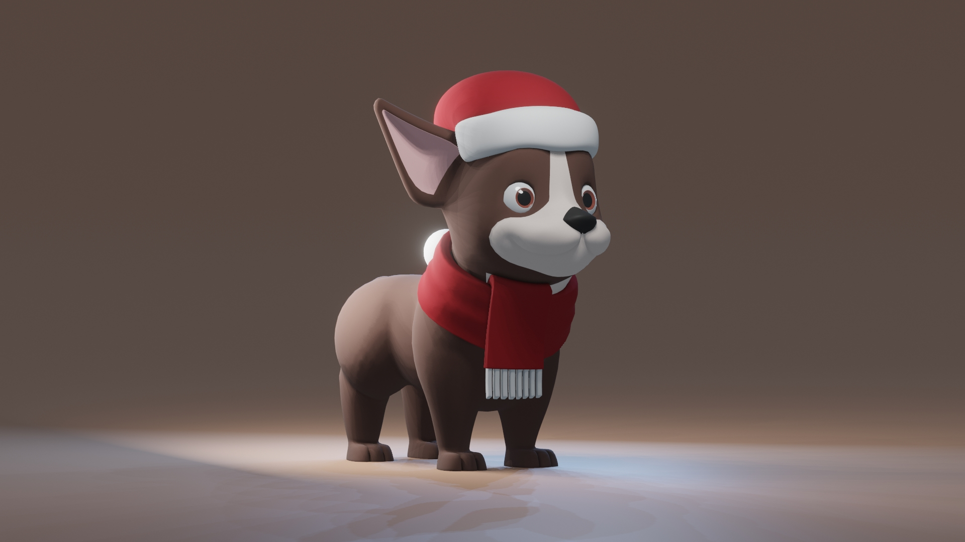 3D Dog Stylized Christmas Cartoon 3D Model - TurboSquid 2147804
