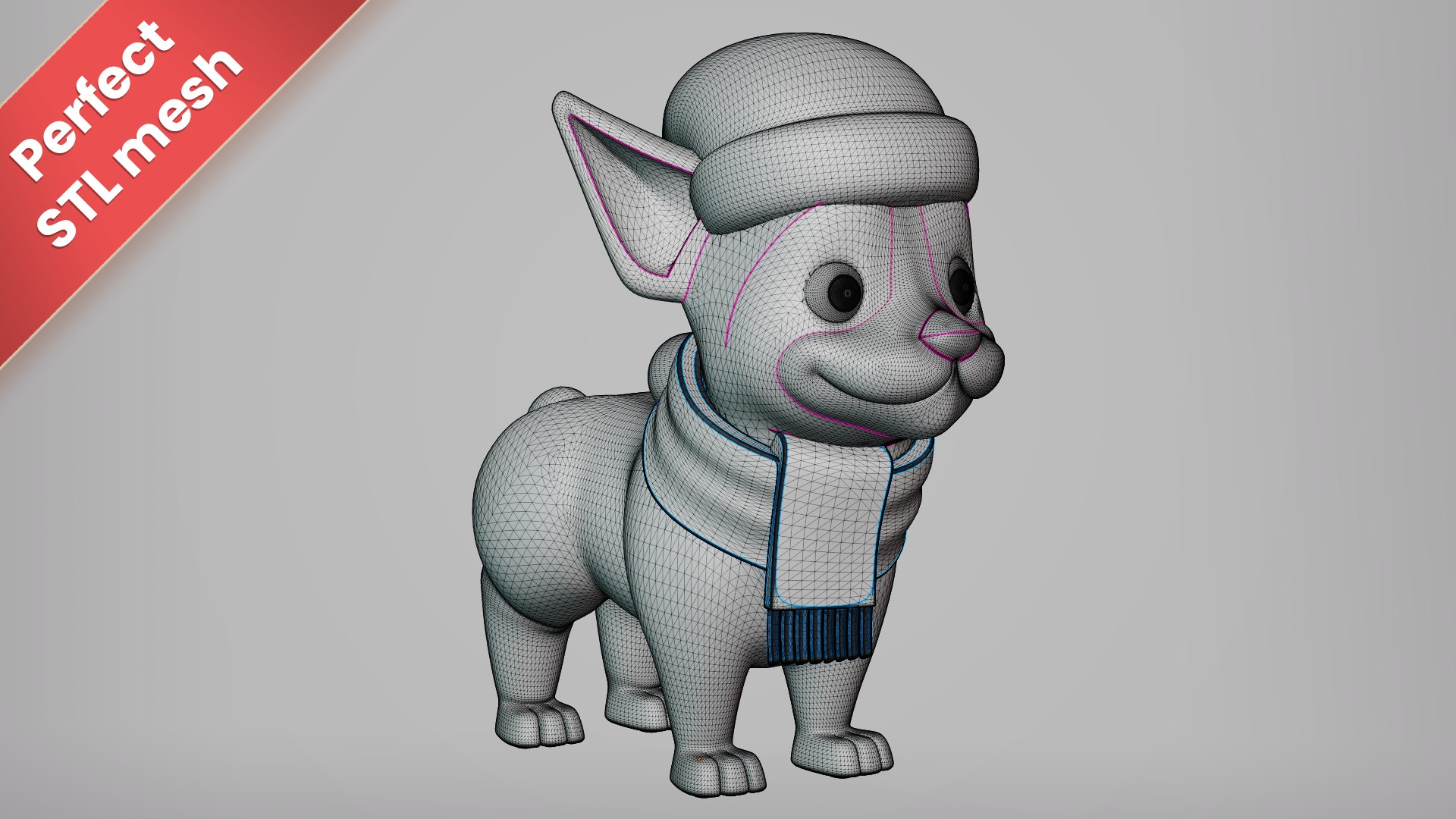 3D Dog Stylized Christmas Cartoon 3D Model - TurboSquid 2147804