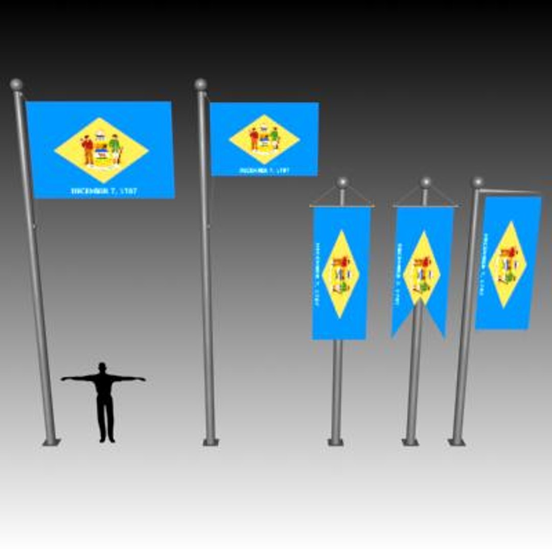 Flag U 3d Max