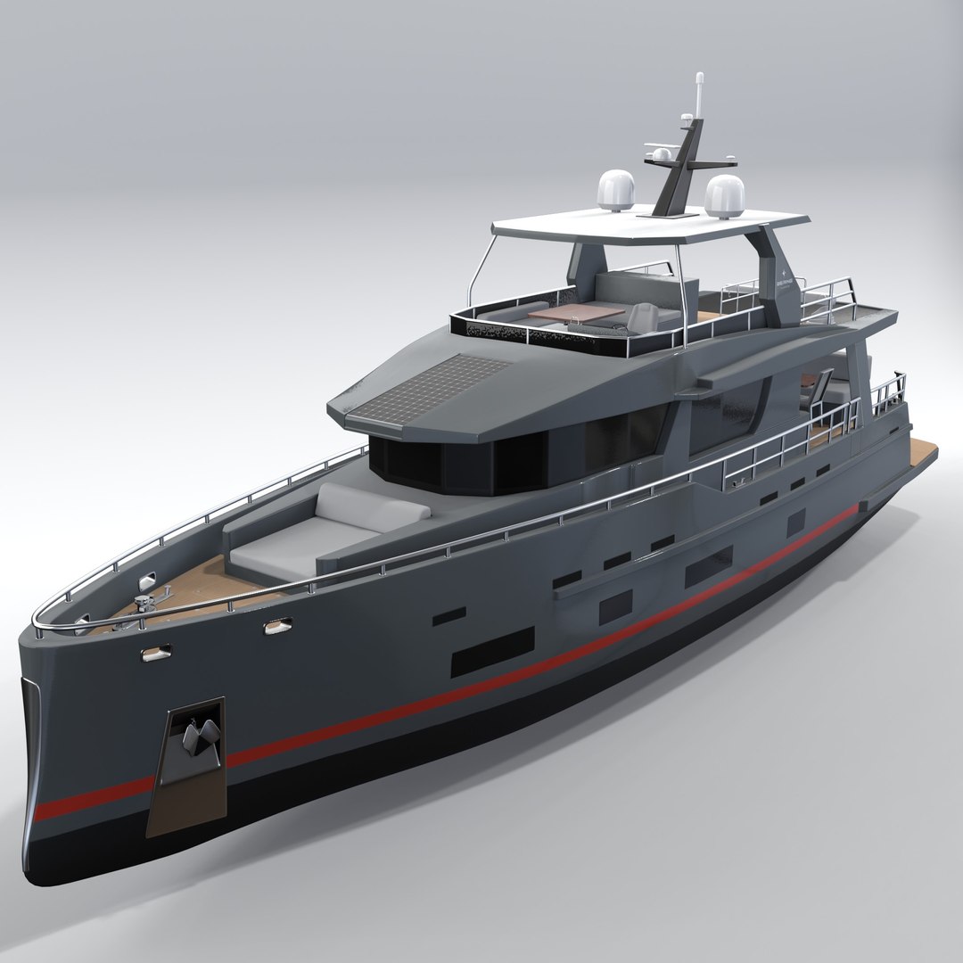 3D Bering 70 Explorer Luxury Motor Yacht - TurboSquid 2138225