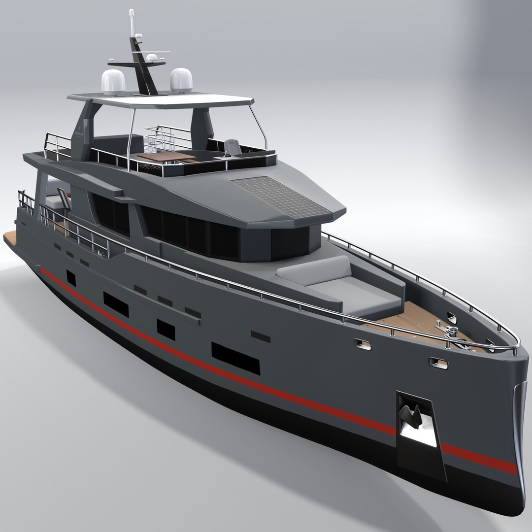 3D Bering 70 Explorer Luxury Motor Yacht - TurboSquid 2138225