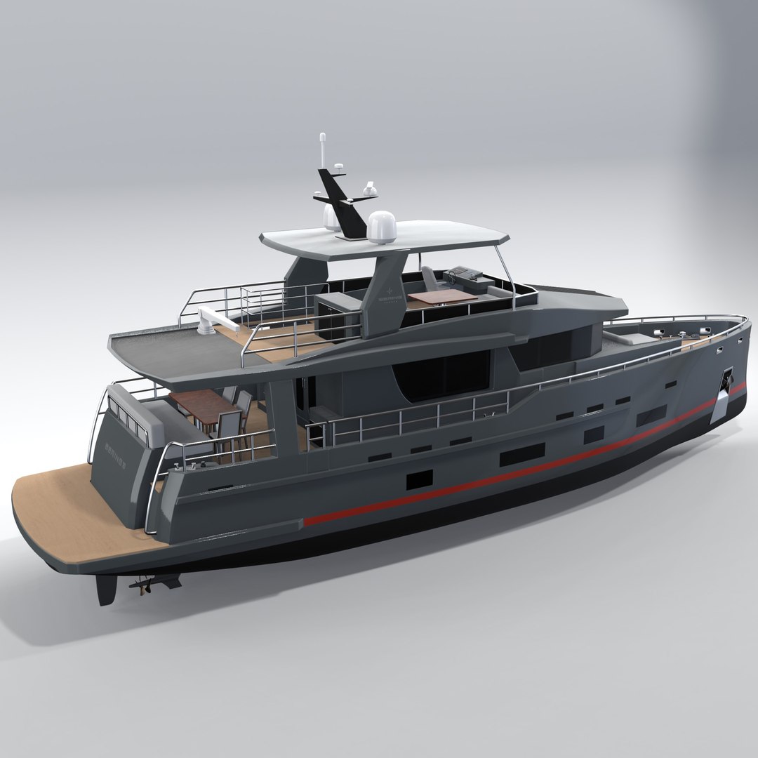 3D Bering 70 Explorer Luxury Motor Yacht - TurboSquid 2138225
