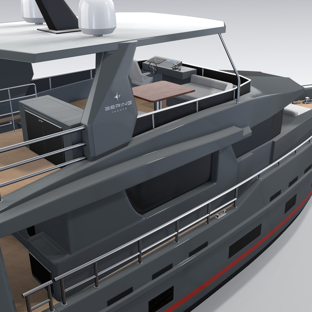 3D Bering 70 Explorer Luxury Motor Yacht - TurboSquid 2138225