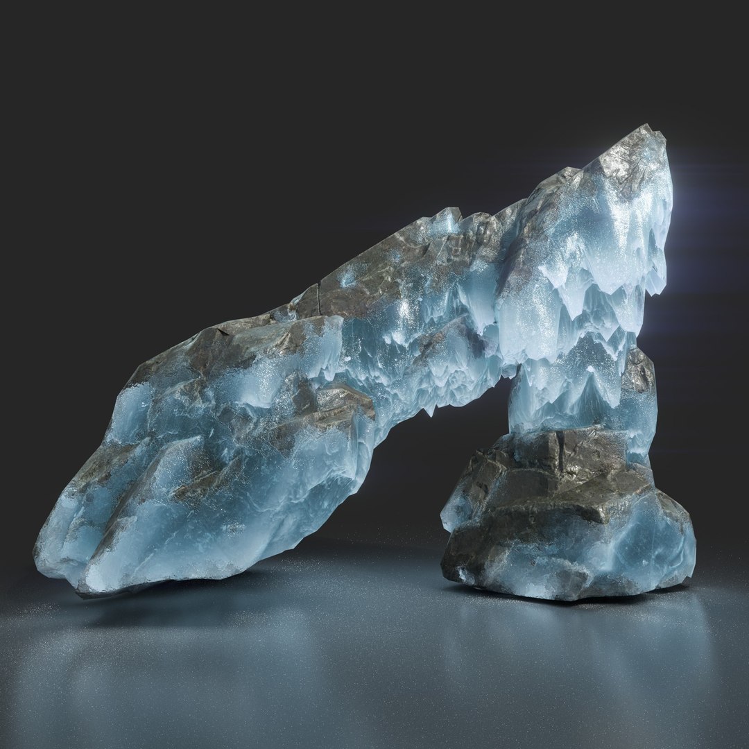8 Low Poly PBR Frozen Rocks 3D Model - TurboSquid 2162431