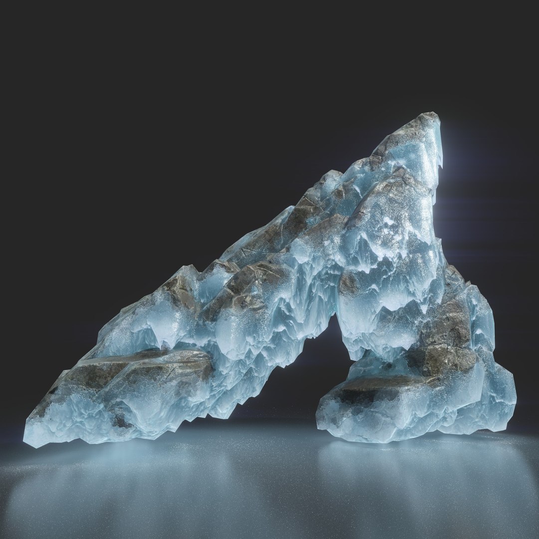8 Low Poly PBR Frozen Rocks 3D Model - TurboSquid 2162431
