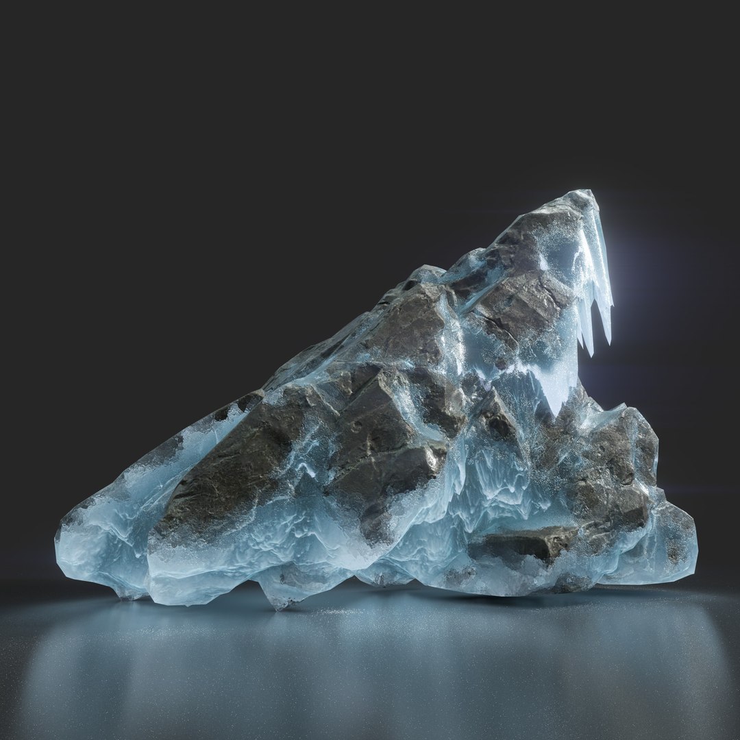 8 Low Poly PBR Frozen Rocks 3D Model - TurboSquid 2162431