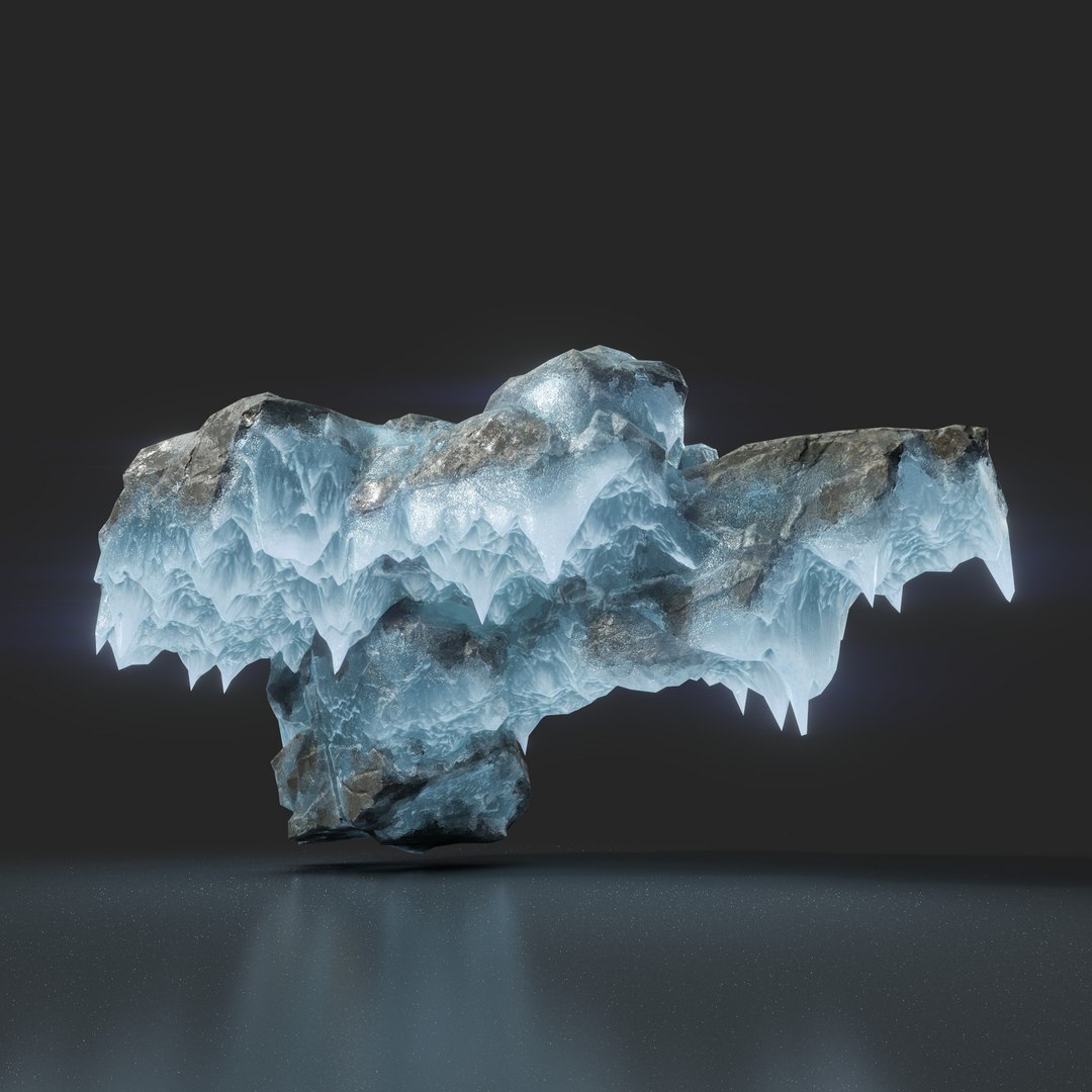 8 Low Poly PBR Frozen Rocks 3D Model - TurboSquid 2162431