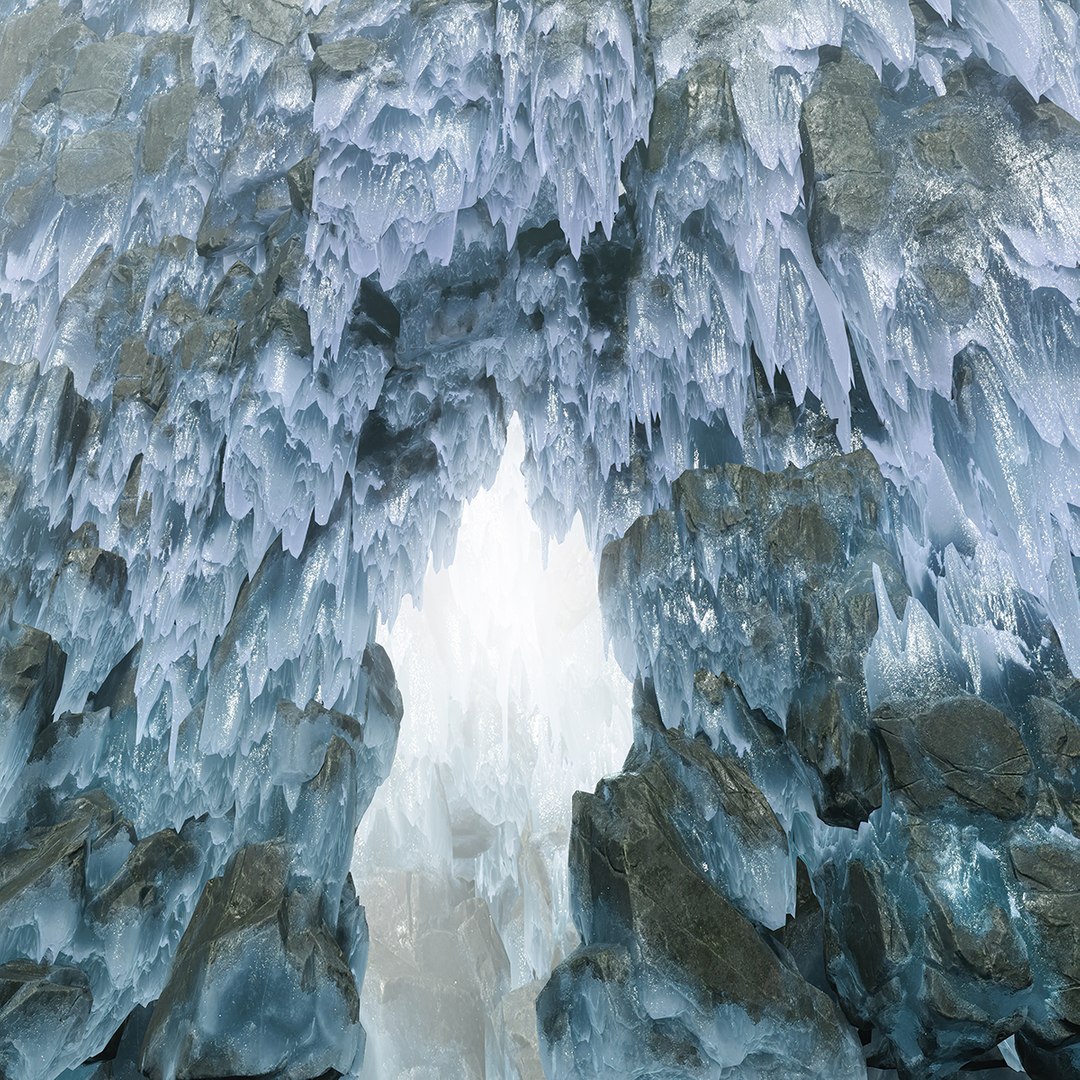 8 Low Poly PBR Frozen Rocks 3D Model - TurboSquid 2162431