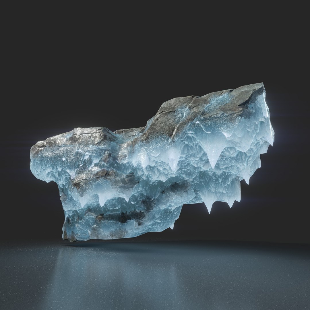 8 Low Poly PBR Frozen Rocks 3D Model - TurboSquid 2162431