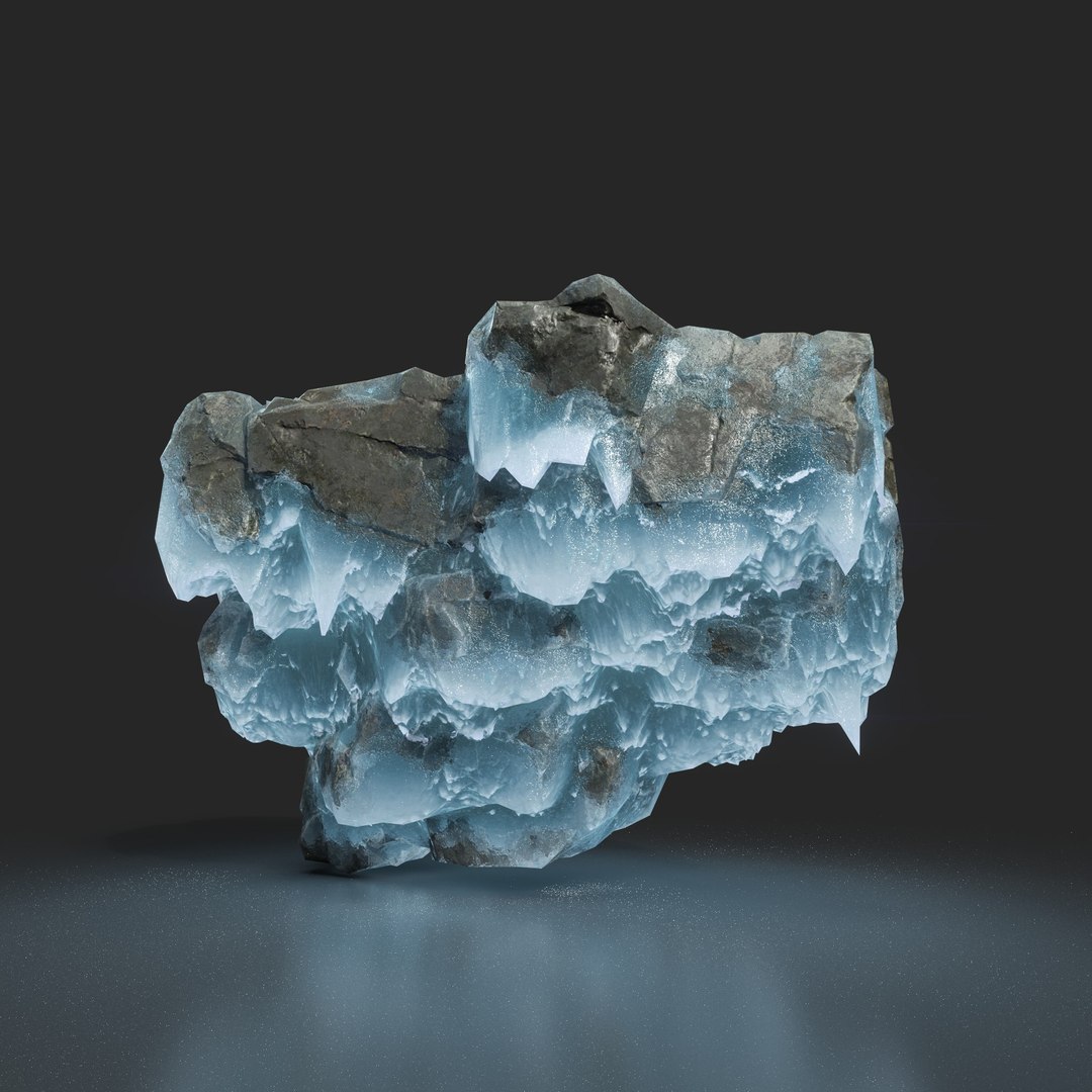 8 Low Poly PBR Frozen Rocks 3D Model - TurboSquid 2162431