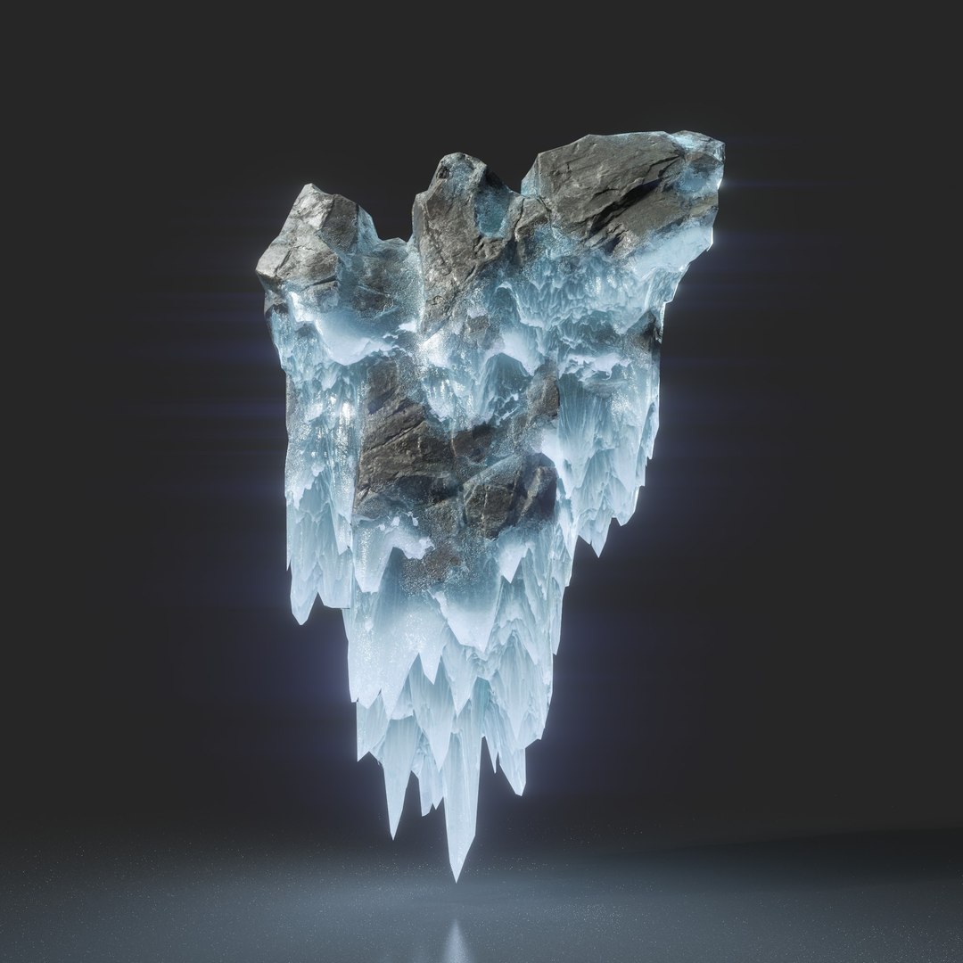 8 Low Poly PBR Frozen Rocks 3D Model - TurboSquid 2162431