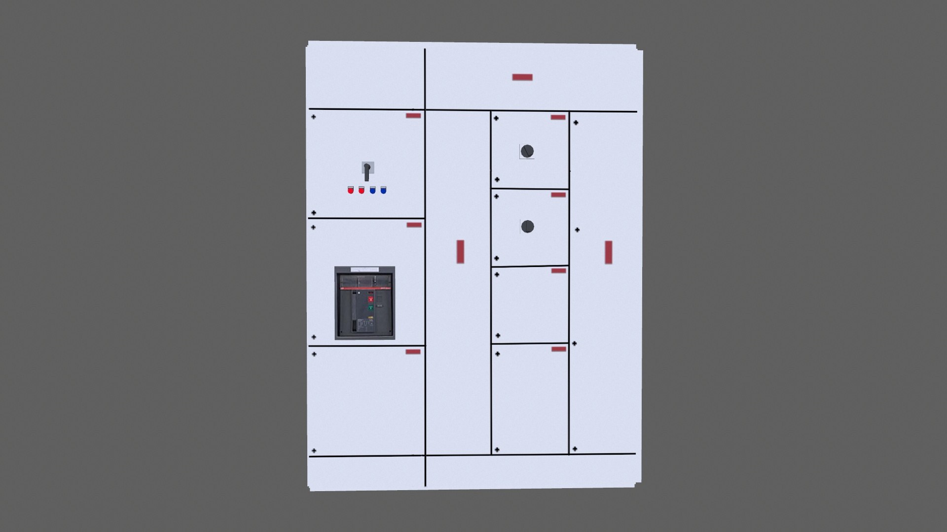 Electric Panel 3D Model - TurboSquid 2320440