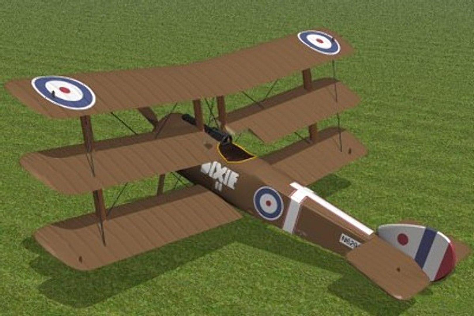 3d Sopwith Triplane Fighter Model