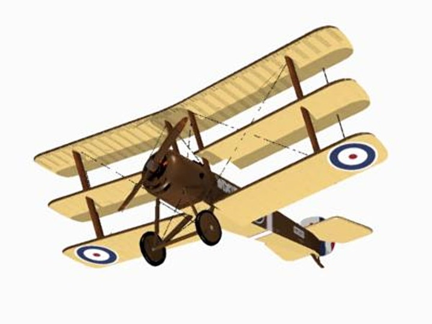 3d Sopwith Triplane Fighter Model