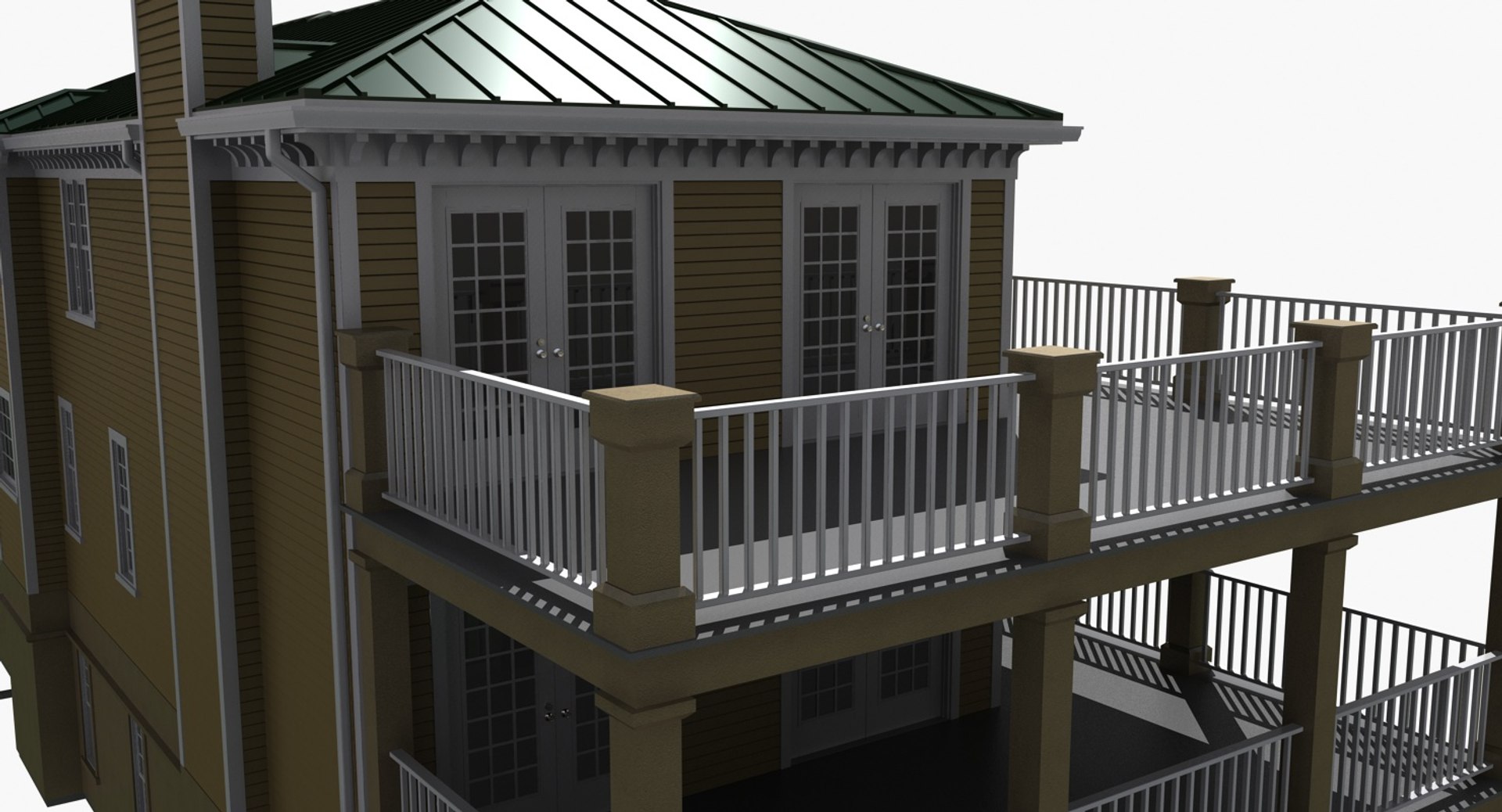 exterior residential house 3d model