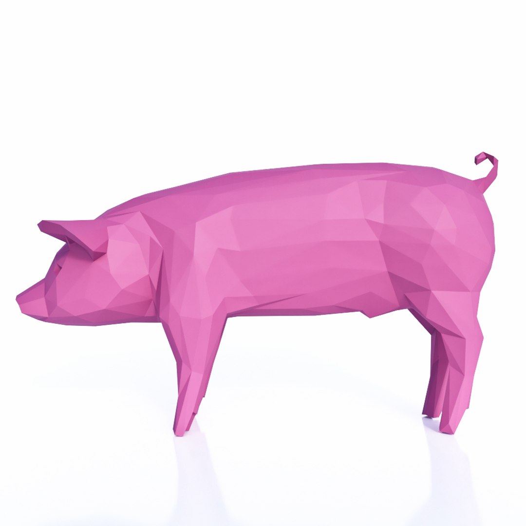 3D Pig V2 - TurboSquid 1284487