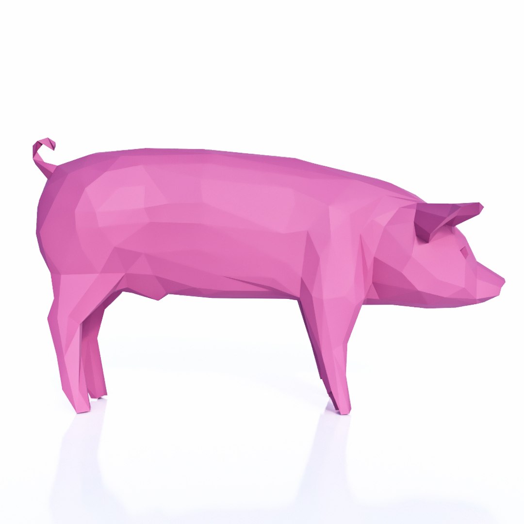 3D Pig V2 - TurboSquid 1284487