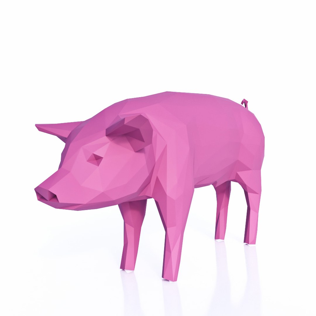 3D Pig V2 - TurboSquid 1284487
